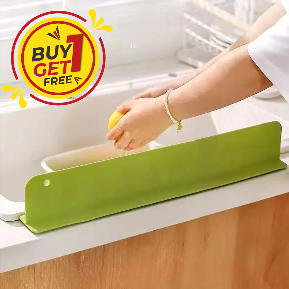Silicone Kitchen Sink Splash Guard – Prevent Water Spills – Homely Dezires